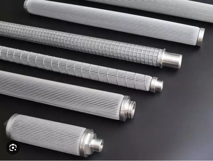 Pleated Sintered Filter Element for Polymer Melt – Huirui Wire Mesh Factory